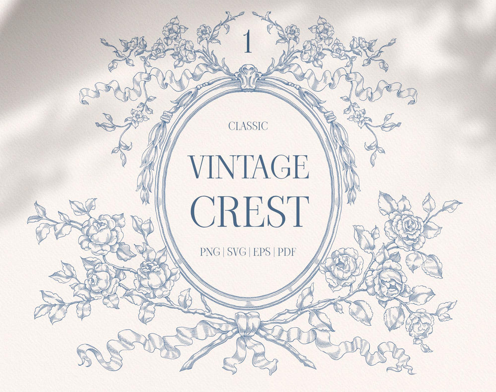 Vintage Crest Blue – Ekaproeka